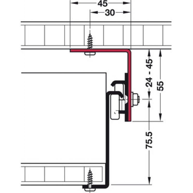 KUTNIK ZA KREVET SREDNJI 45/55