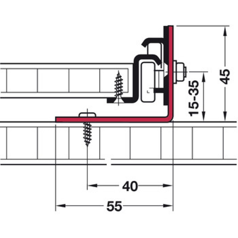 KUTNIK ZA KREVET SREDNJI 45/55